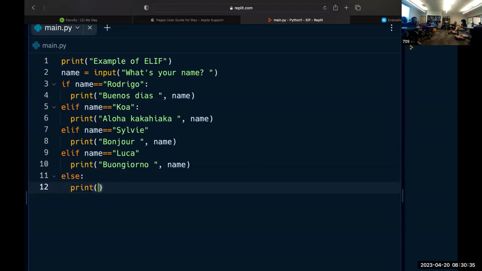 Intro to Coding apr 20 on Vimeo