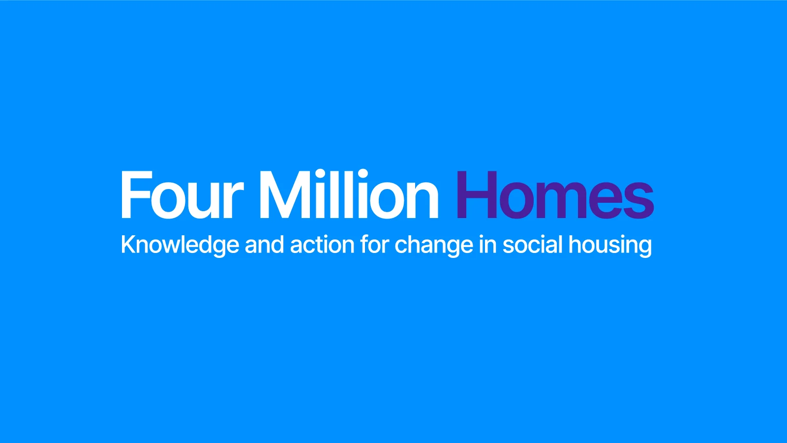 Four Million Homes Launch Livestream - 19 April 2023 on Vimeo