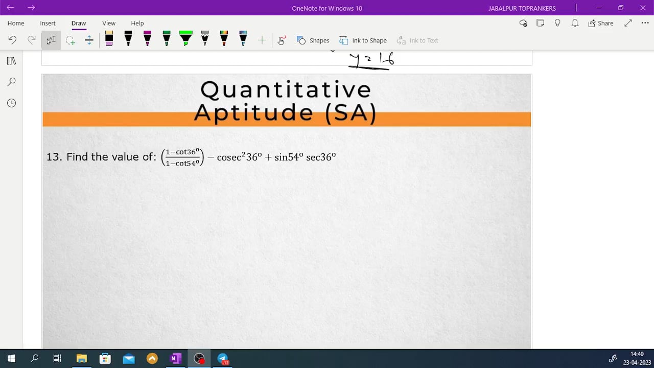 IPMAT Indore Mock 21 QA(SA) Q13 on Vimeo