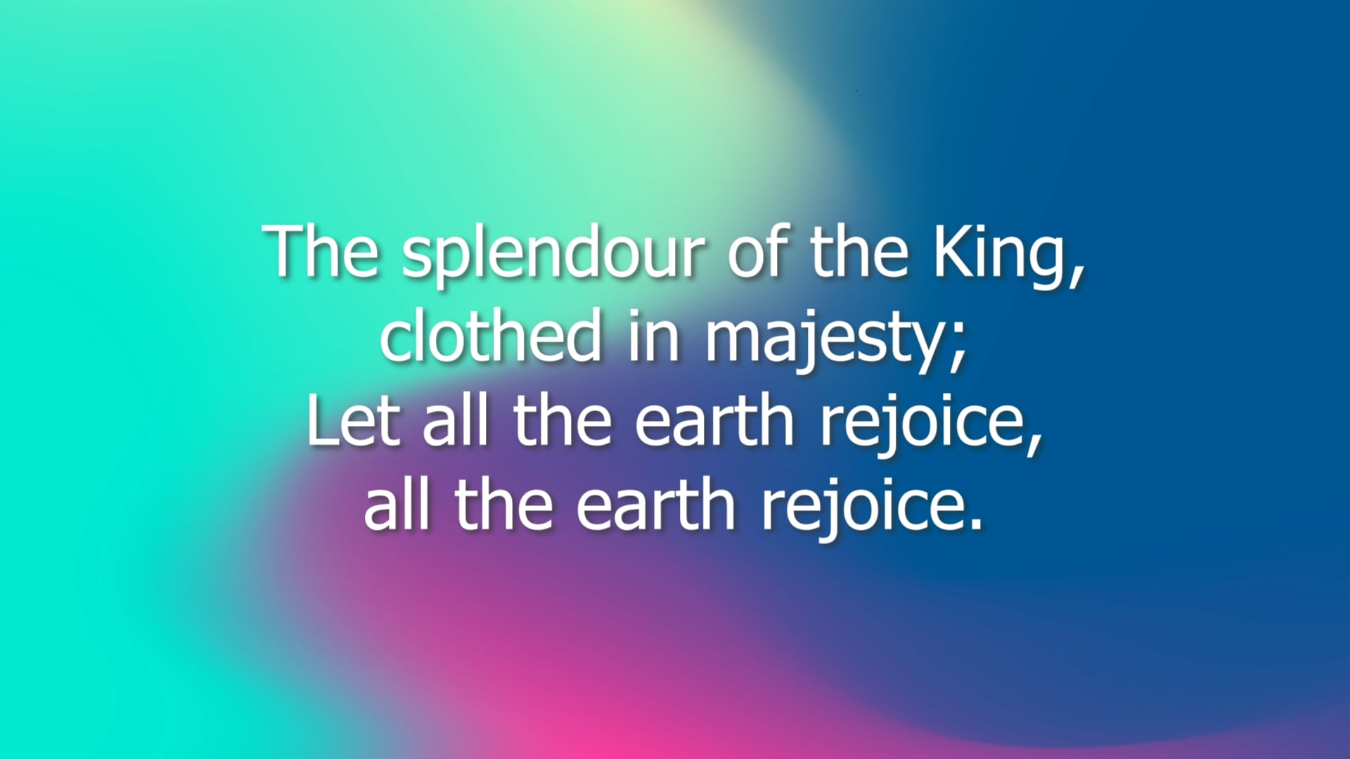 The splendour of the King (How great is our God) on Vimeo