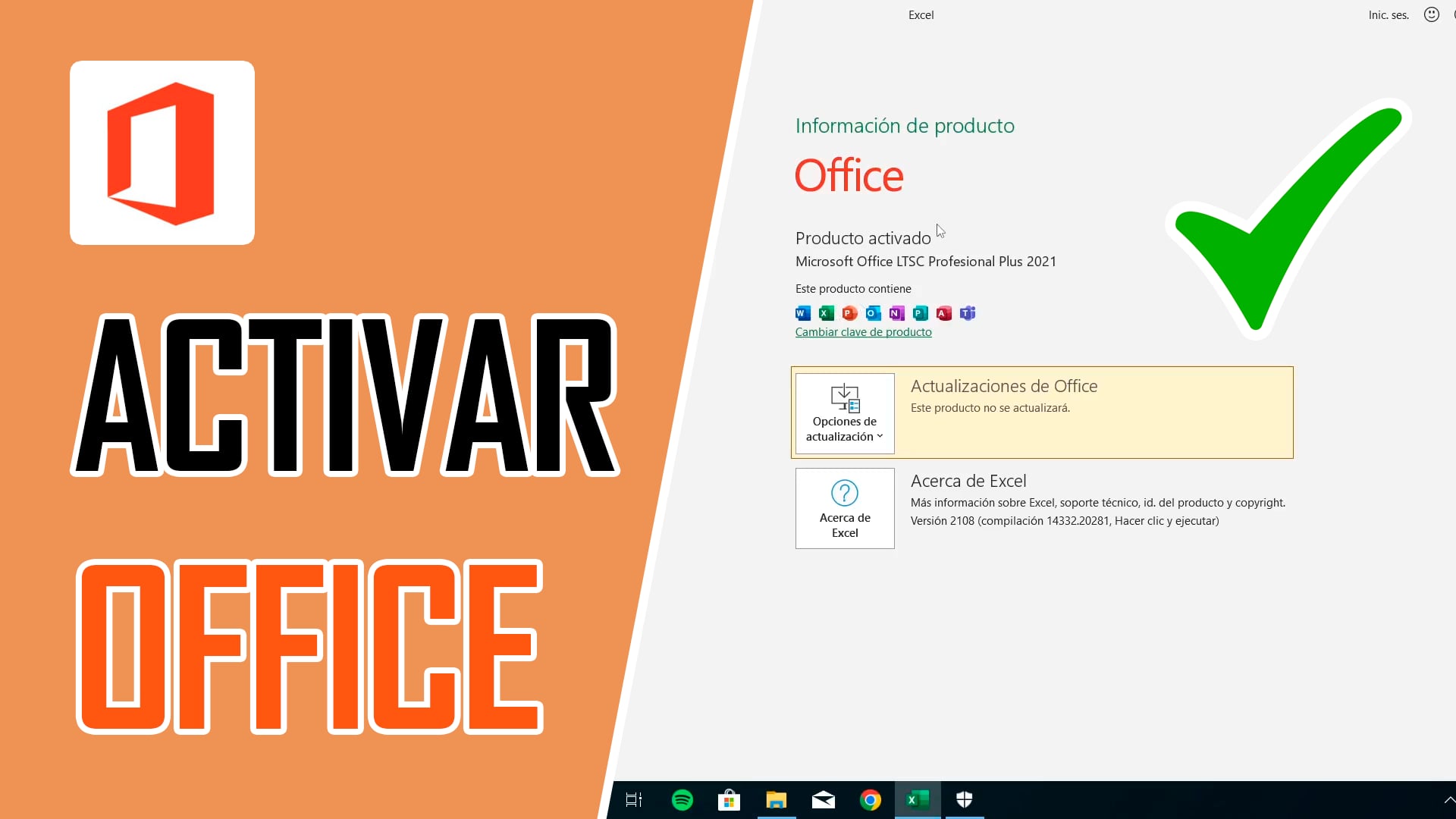 Como activar Office Professional Plus 2021 | Office 2021 activator no ...