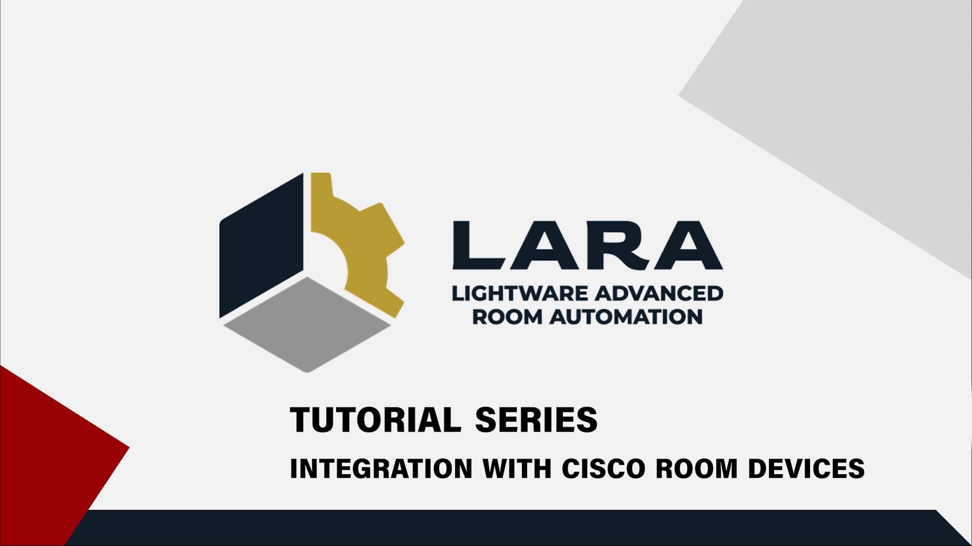 LARA Tutorial Series – Integration with Cisco Room Devices on Vimeo