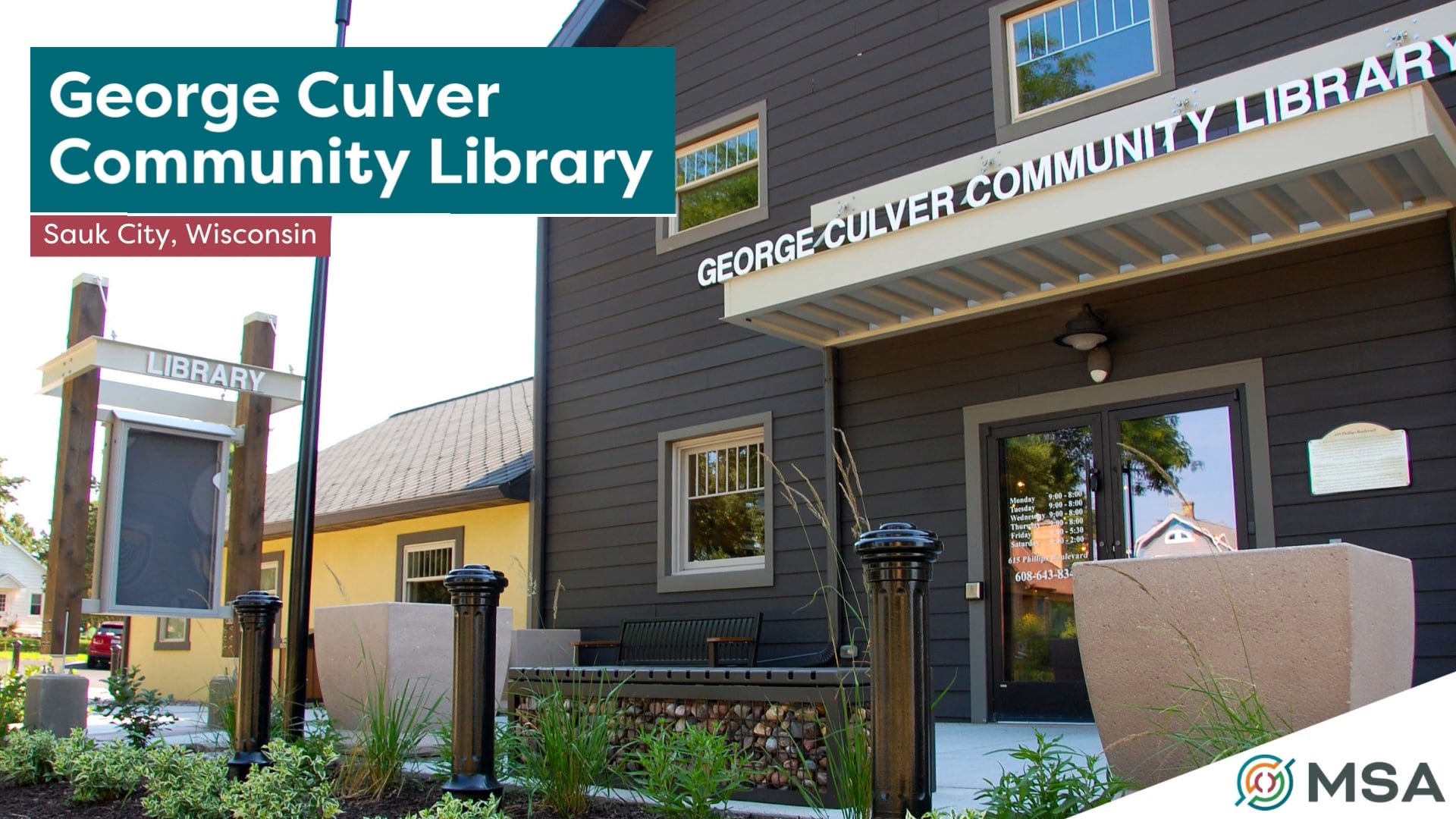 George Culver Community Library - Sauk City, WI.mp4 on Vimeo