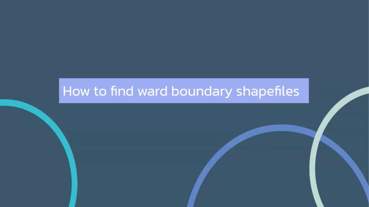 How to find ward boundary shapefiles on Vimeo