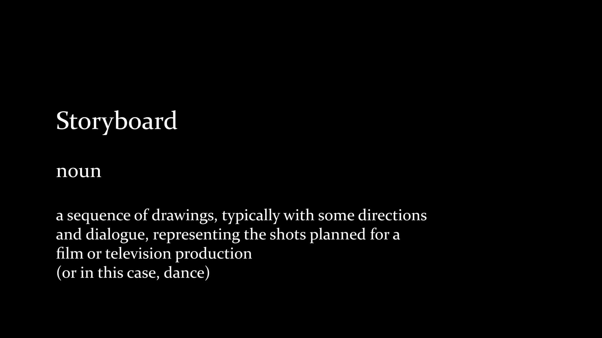 Storyboard on Vimeo