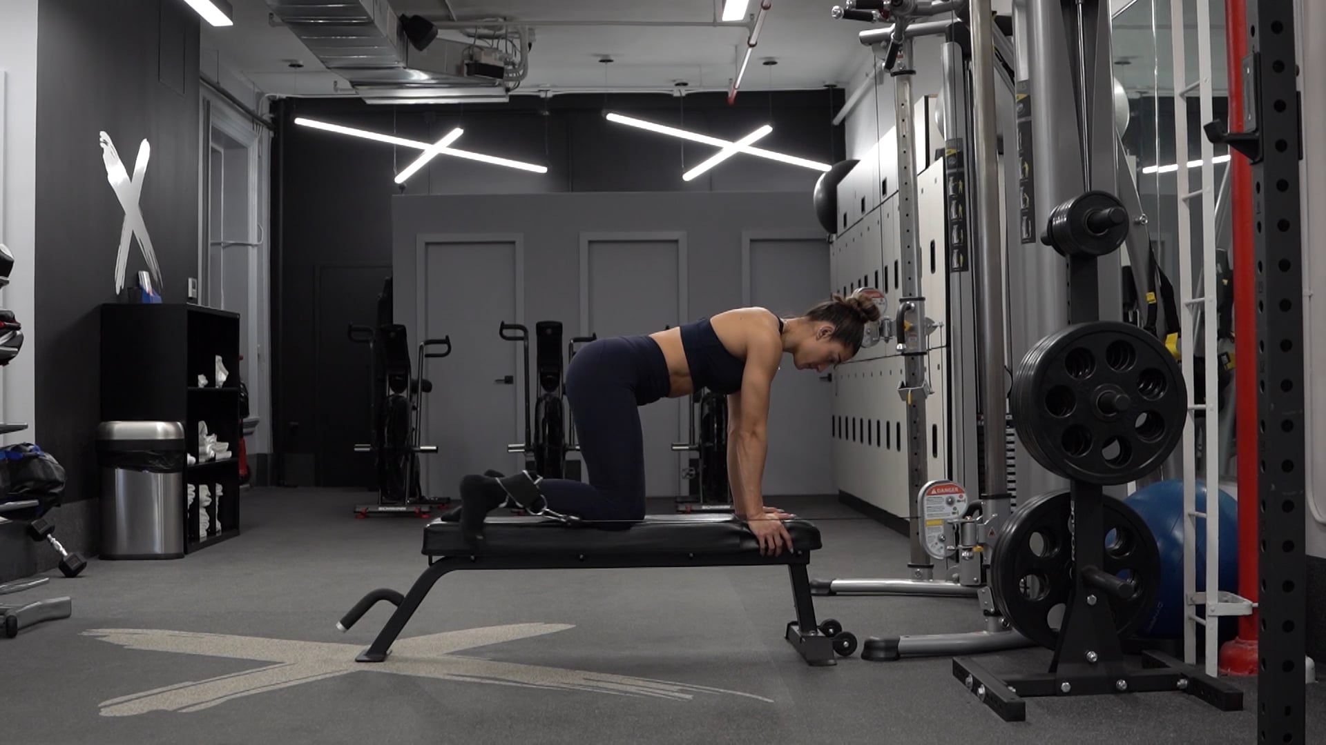 Cable bent leg kickback on Vimeo