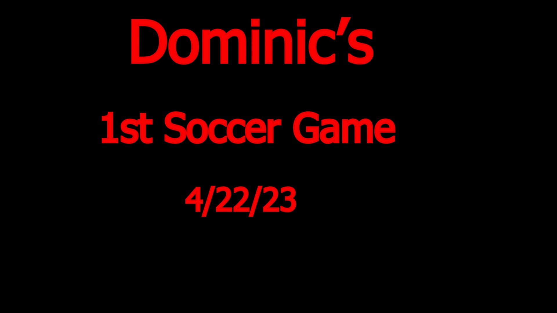Dominic Soccer Game 1st 4-22-23 FINAL FINAL on Vimeo