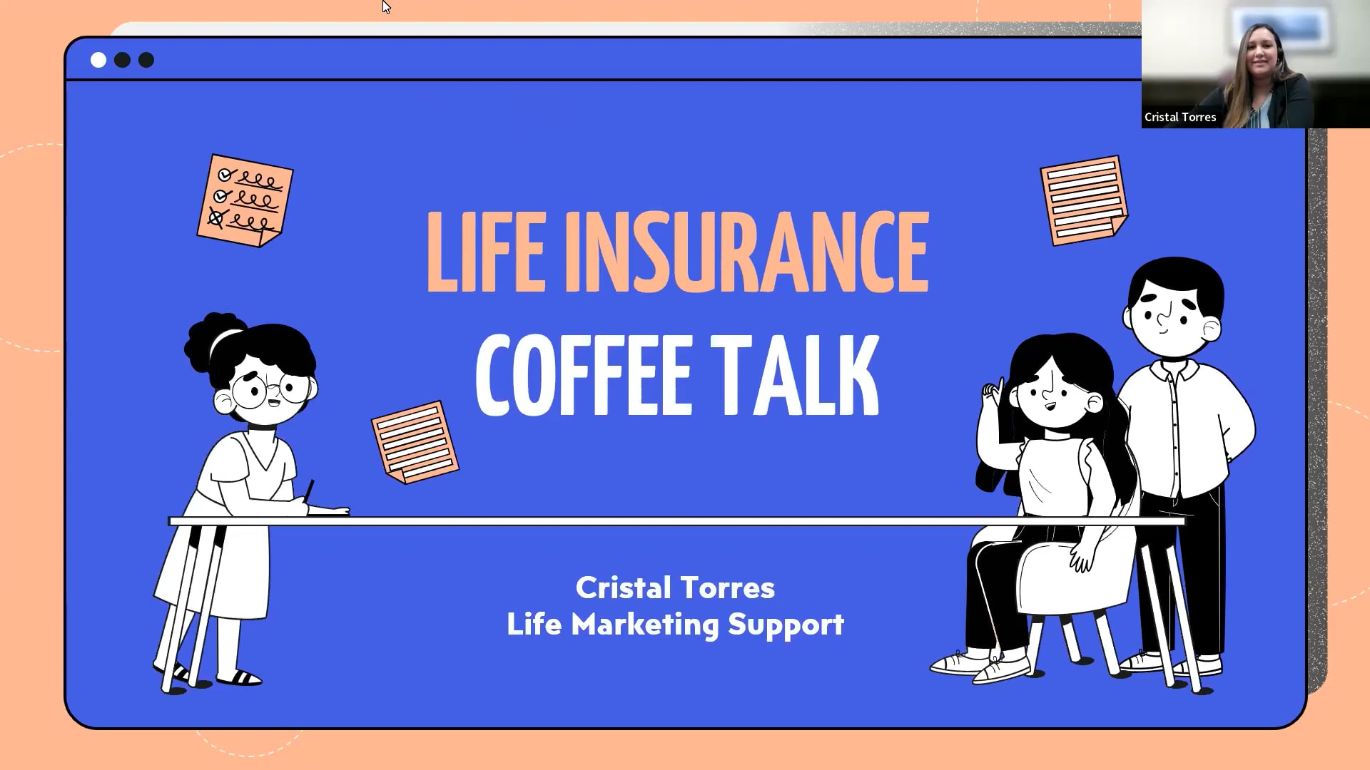 Life Insurance Coffee Talk 4/25 on Vimeo