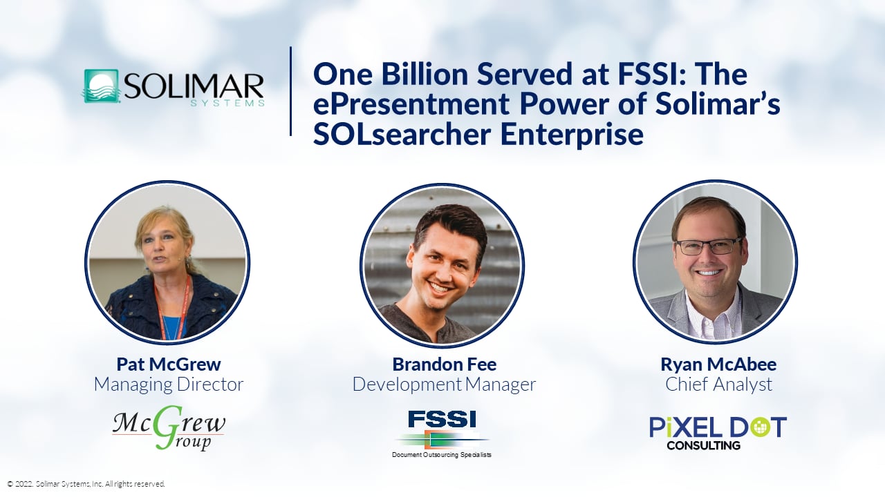 One Billion Served at FSSI: The ePresentment Power of Solimar’s ...