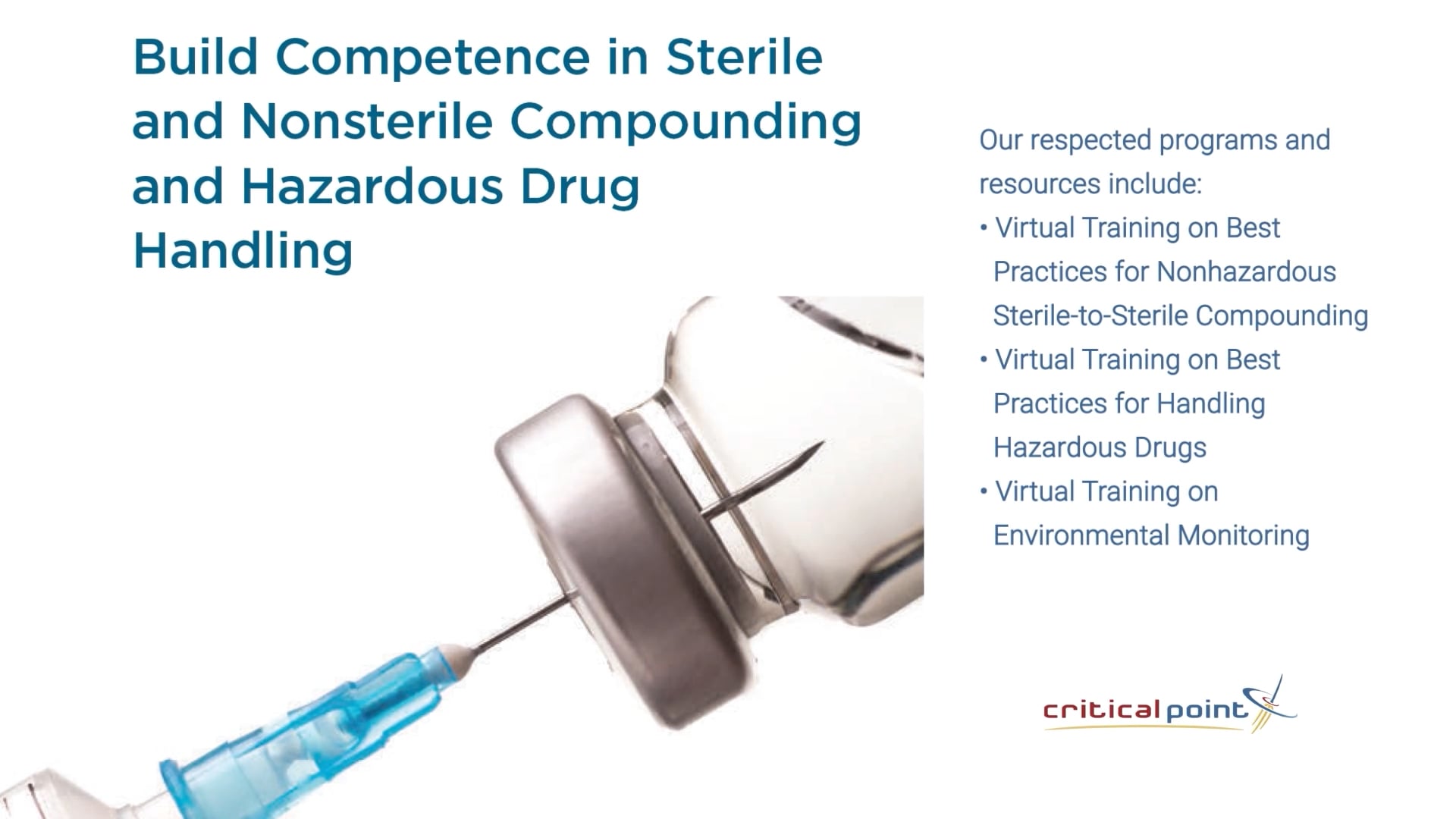 CriticalPoint | Build Competence in Sterile and Nonsterile Compounding ...