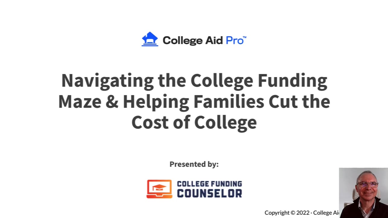 Navigating the College Funding Maze on Vimeo