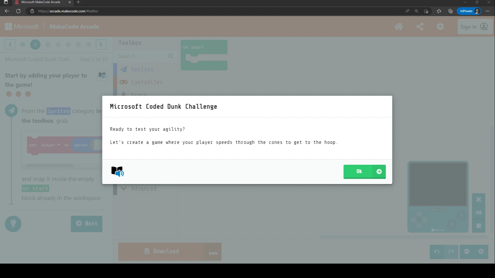 Microsoft Coded Dunk Challenge Tutorial Walkthrough on Vimeo