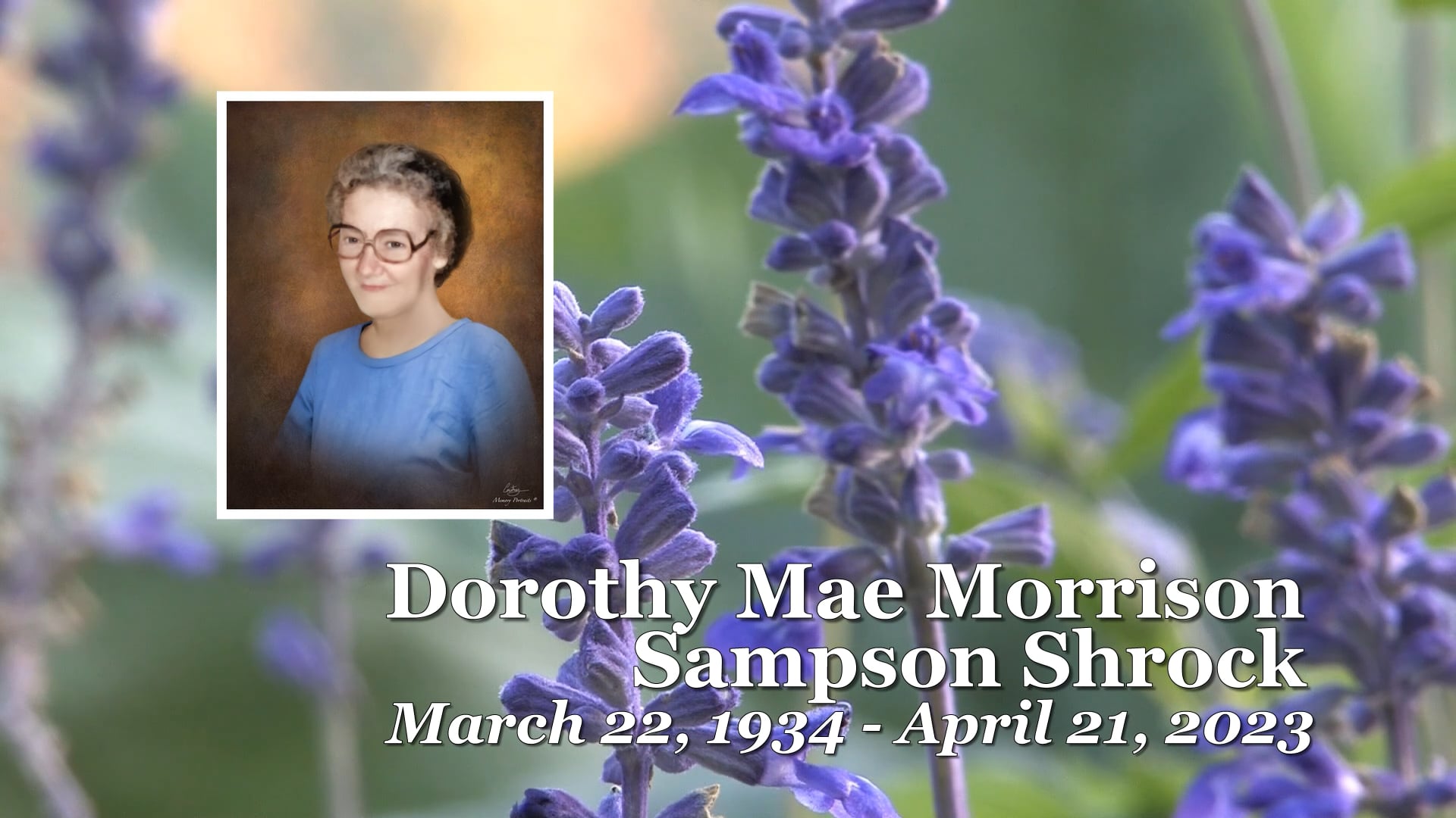 Dorothy Mae Morrison Sampson Shrock - Morgan & Nay Dorothy Shrock on Vimeo
