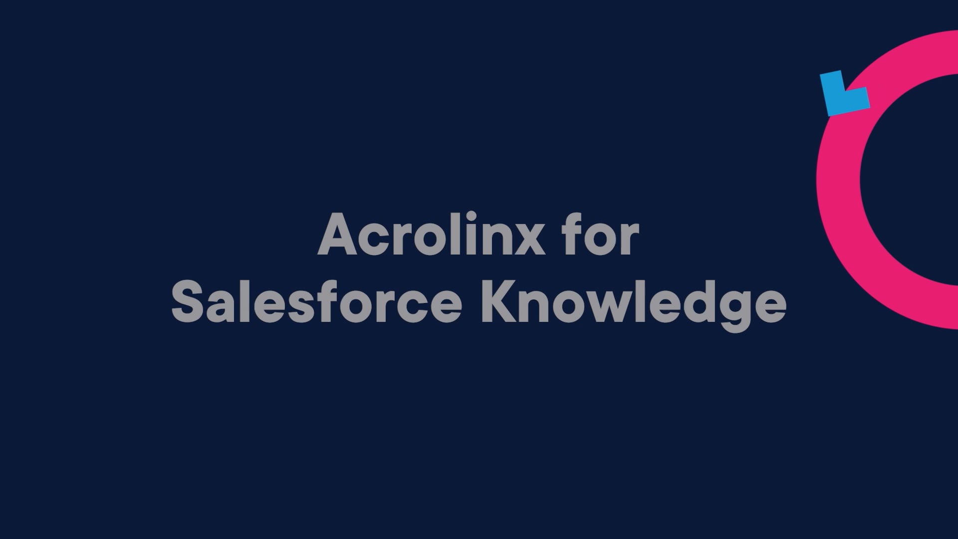 Acrolinx for Salesforce Knowledge on Vimeo