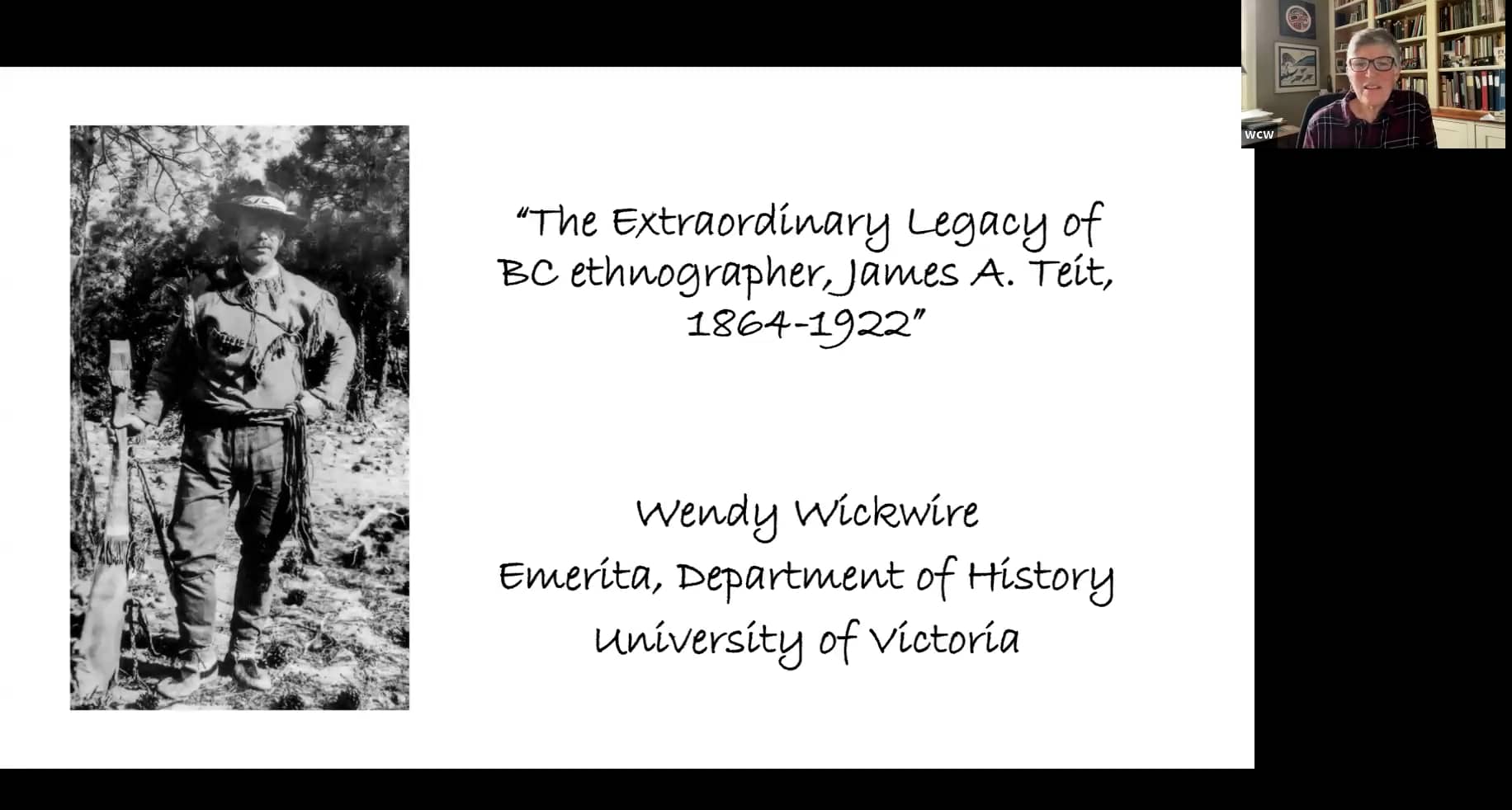 ASBC April 2023 Online Lecture (Wickwire: The Extraordinary Legacy of BC Ethnographer James A ...