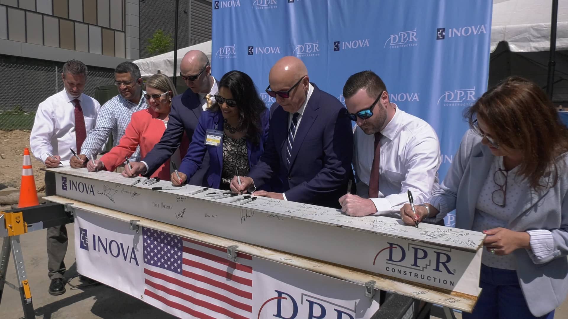 Inova Health Center - Oakville Topping Out Ceremony on Vimeo