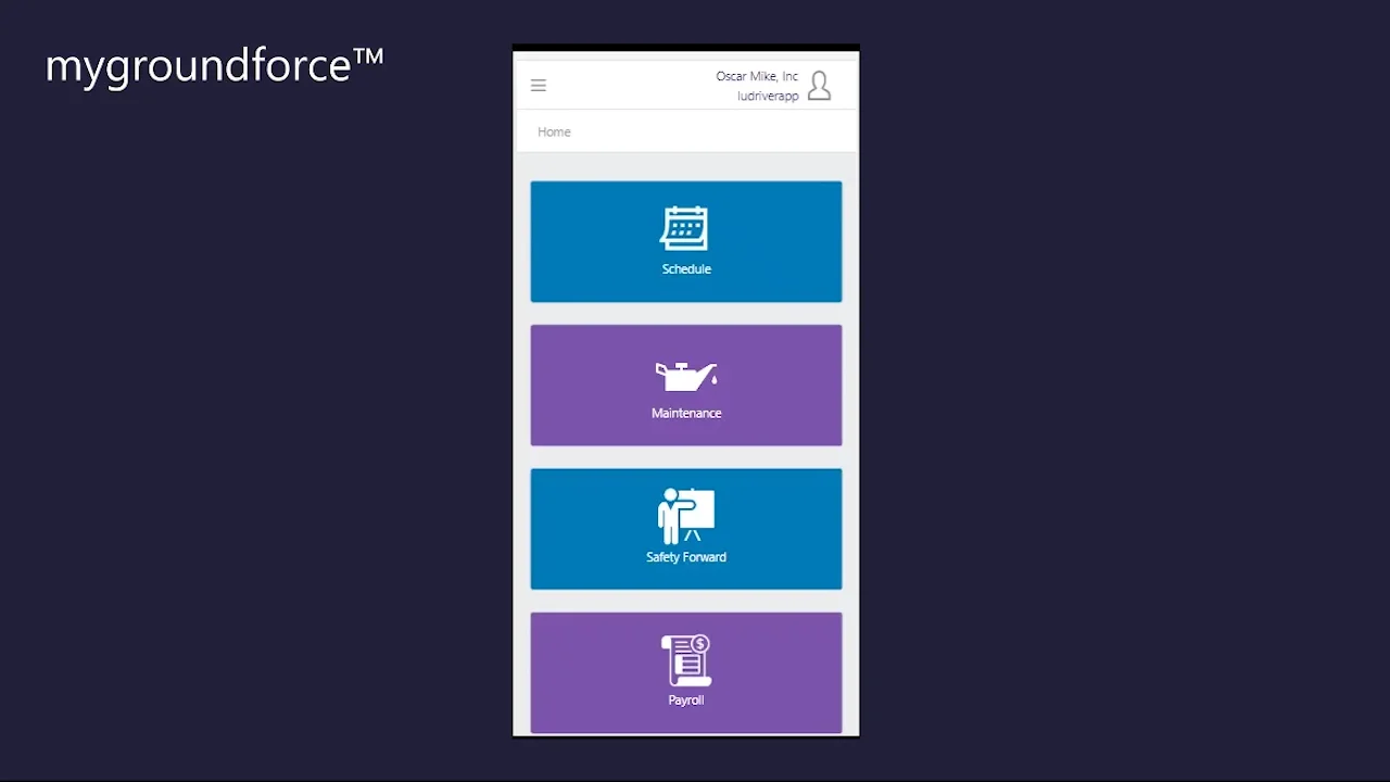 How Drivers Access the mygroundforce™ Driver APP Payroll Feature on Vimeo