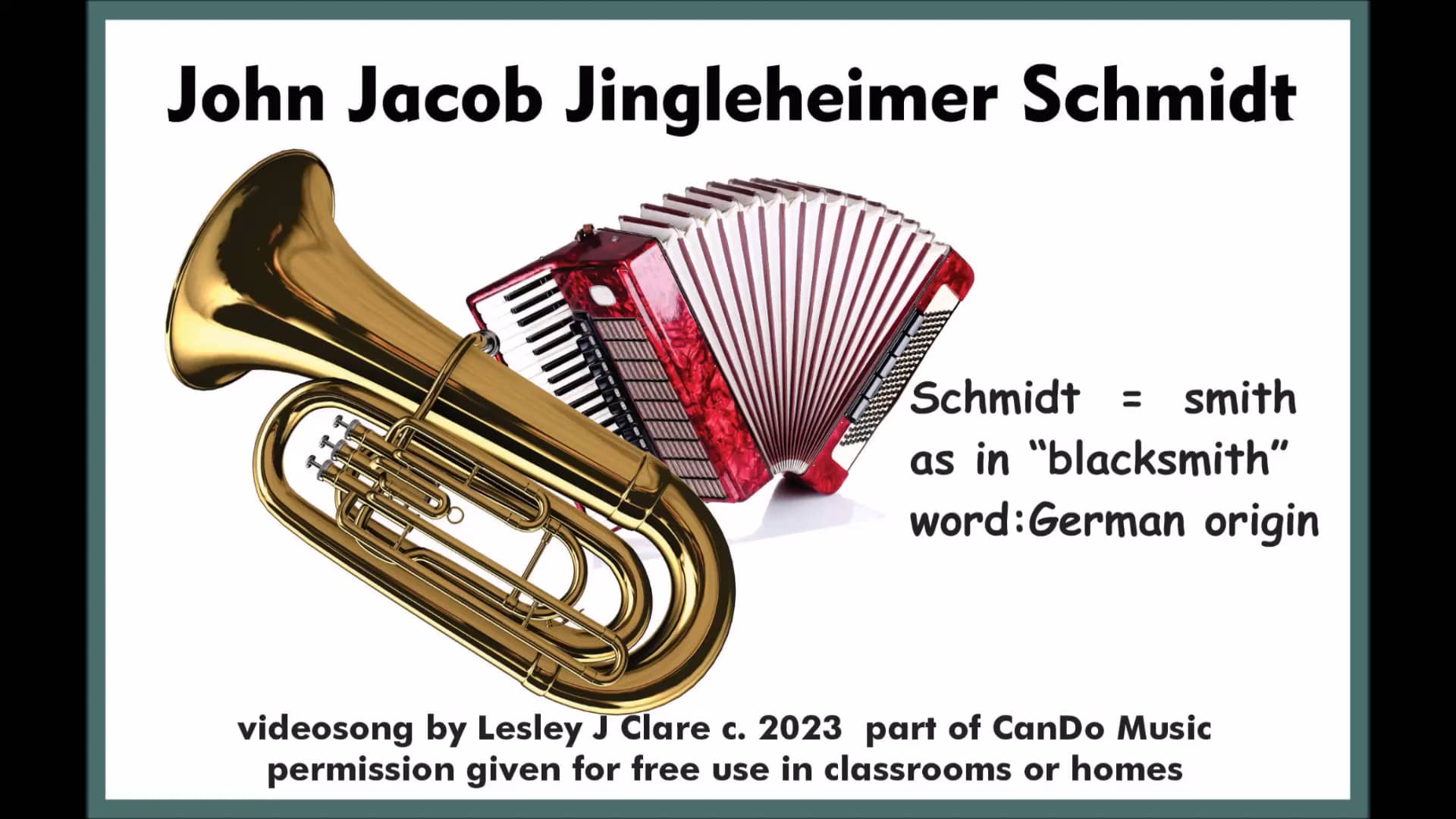 John Jacob Jingleheimer Schmidt on Vimeo