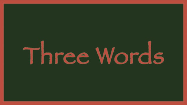 Paul Epstein's Three Words Channel on Vimeo