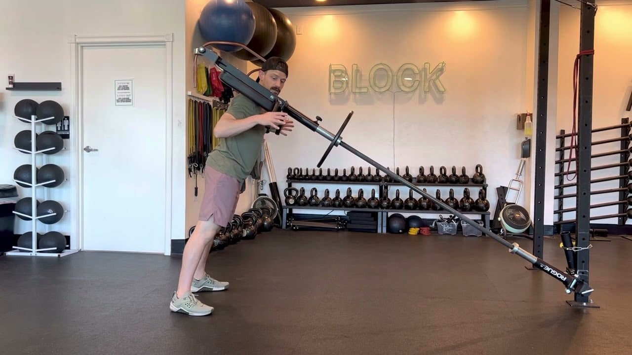 Landmine Linebacker Squats on Vimeo
