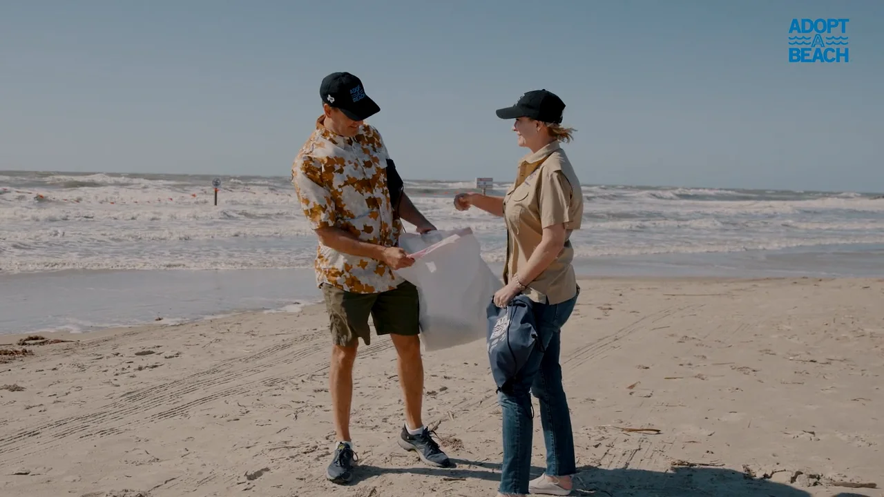 Join the Movement: Texas GLO's Adopt a Beach Galveston 2023 Beach Clean-Up on Vimeo