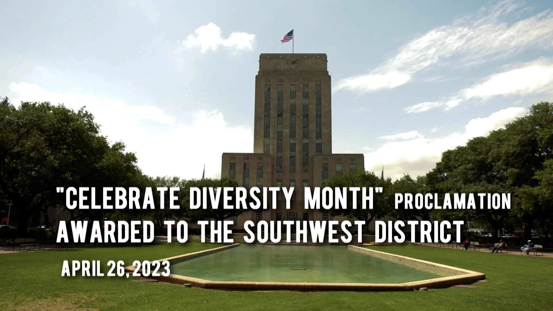 SWMD CITY OF HOUSTON DIVERSITY MONTH PROCLAMATION - April 26, 2023