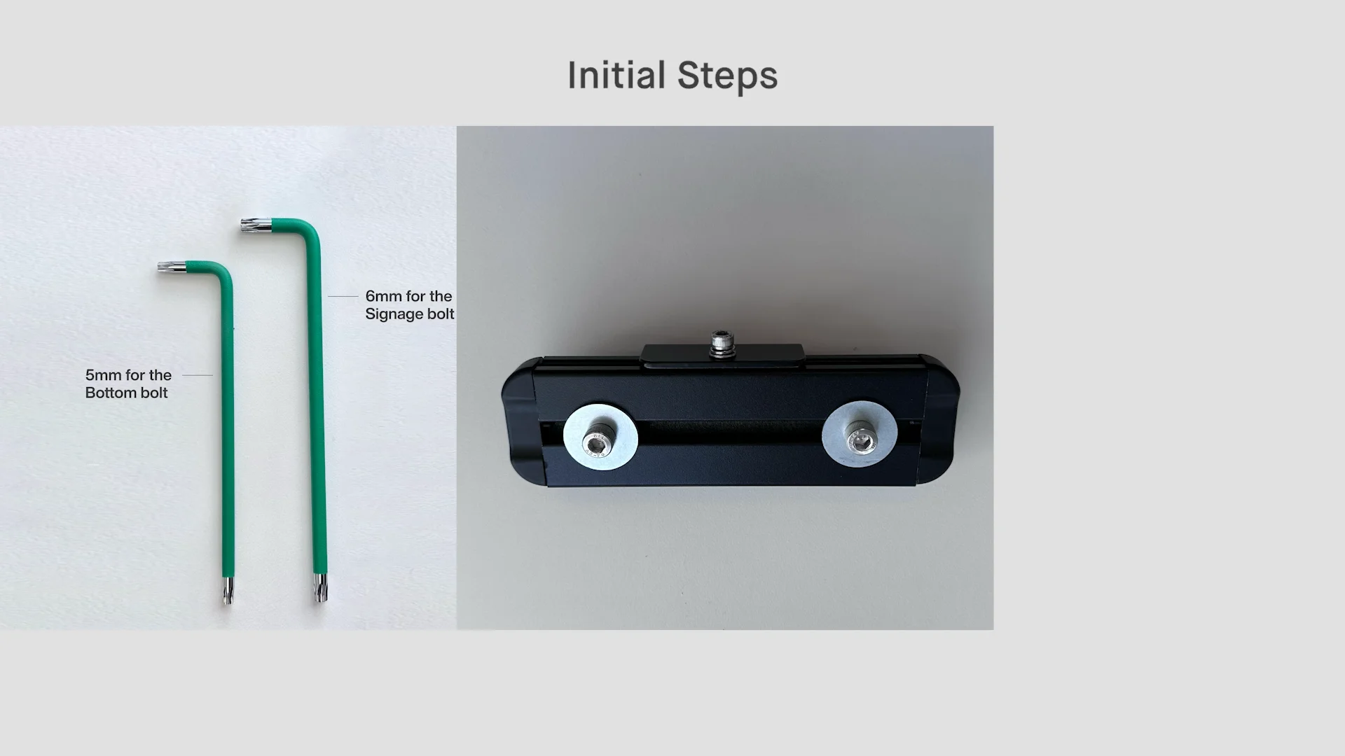 MVS -1 - Signage Install Instructions