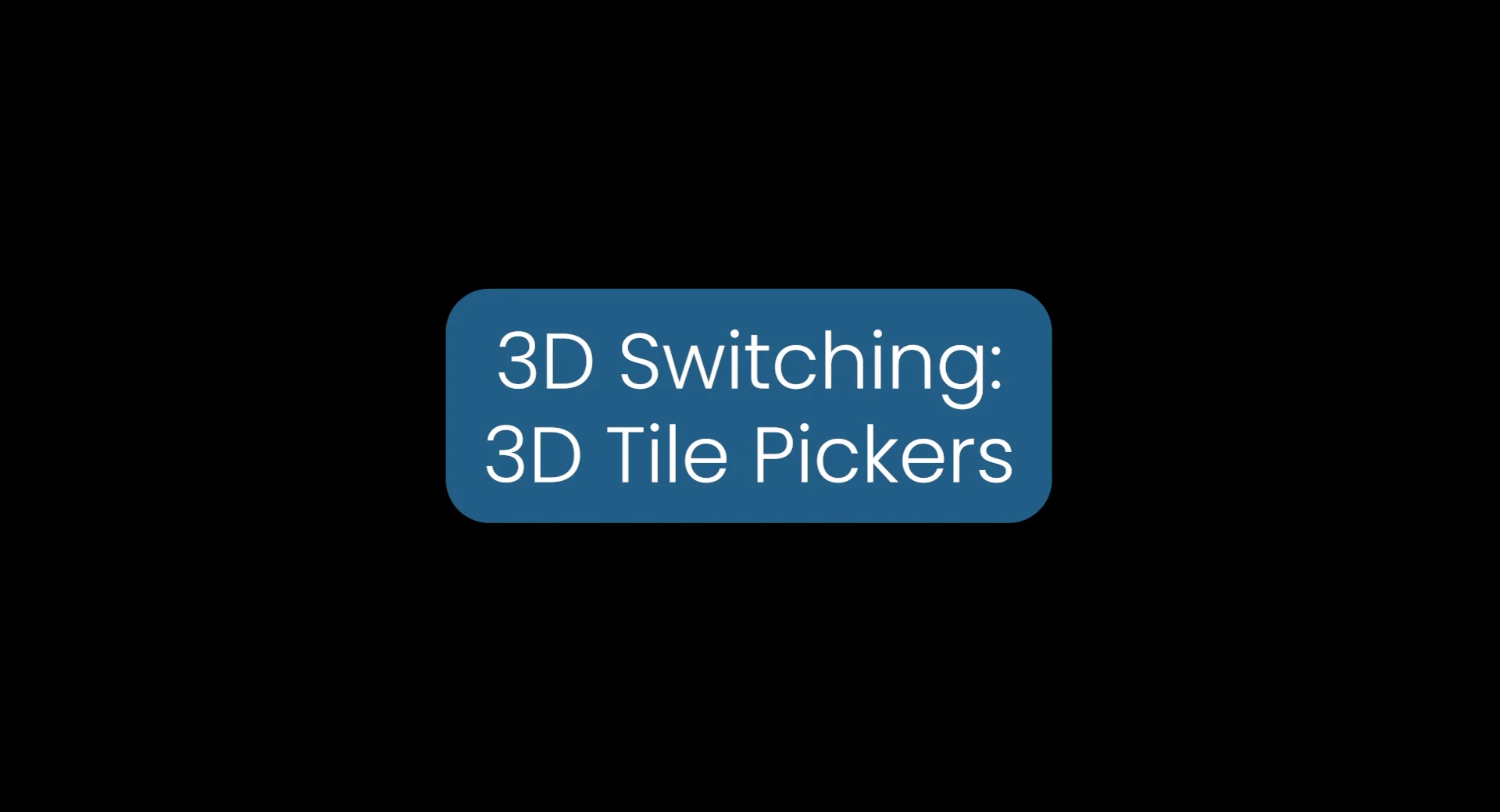 6. 3D tile pickers on Vimeo