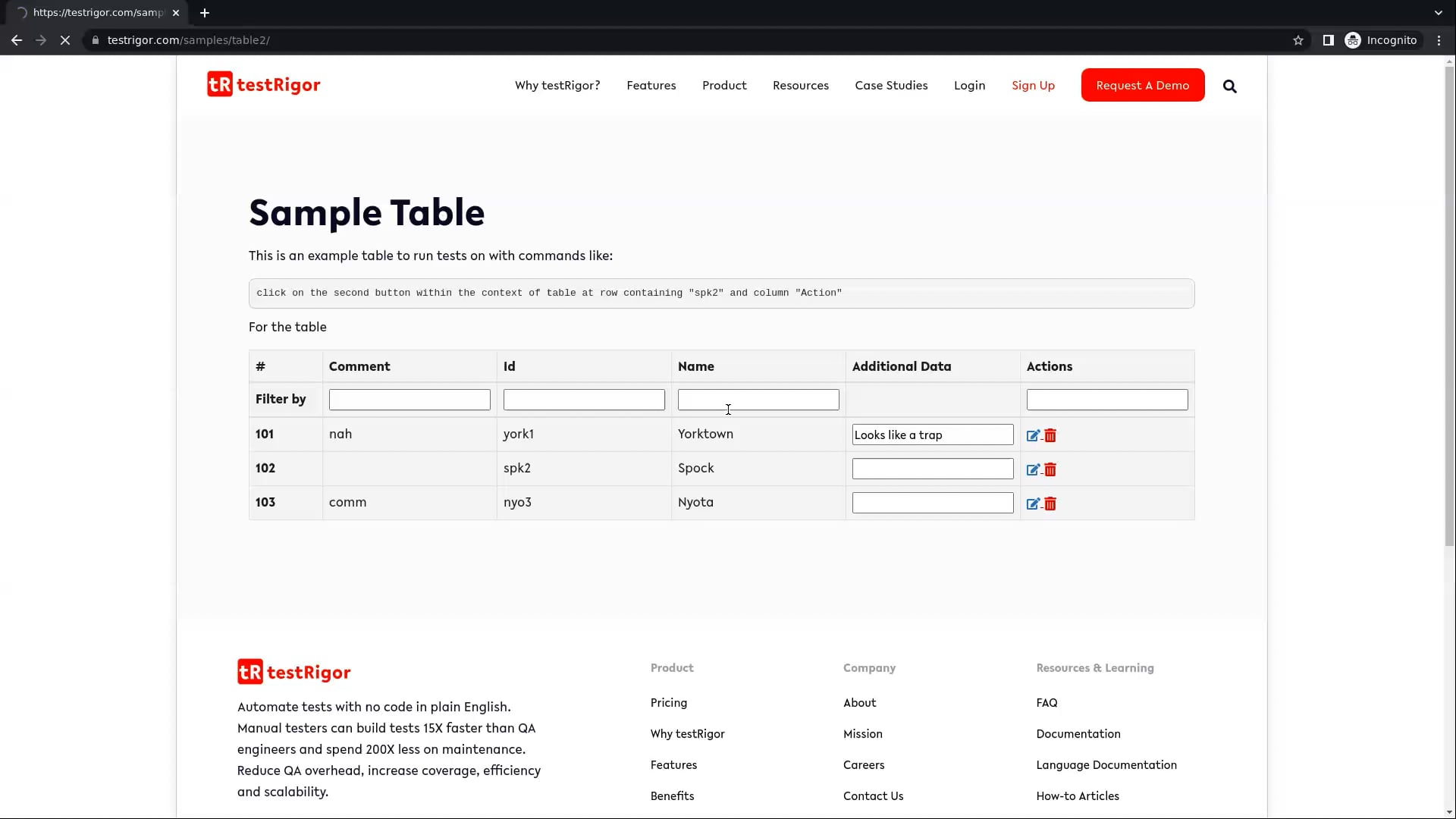 Web Tables on Vimeo