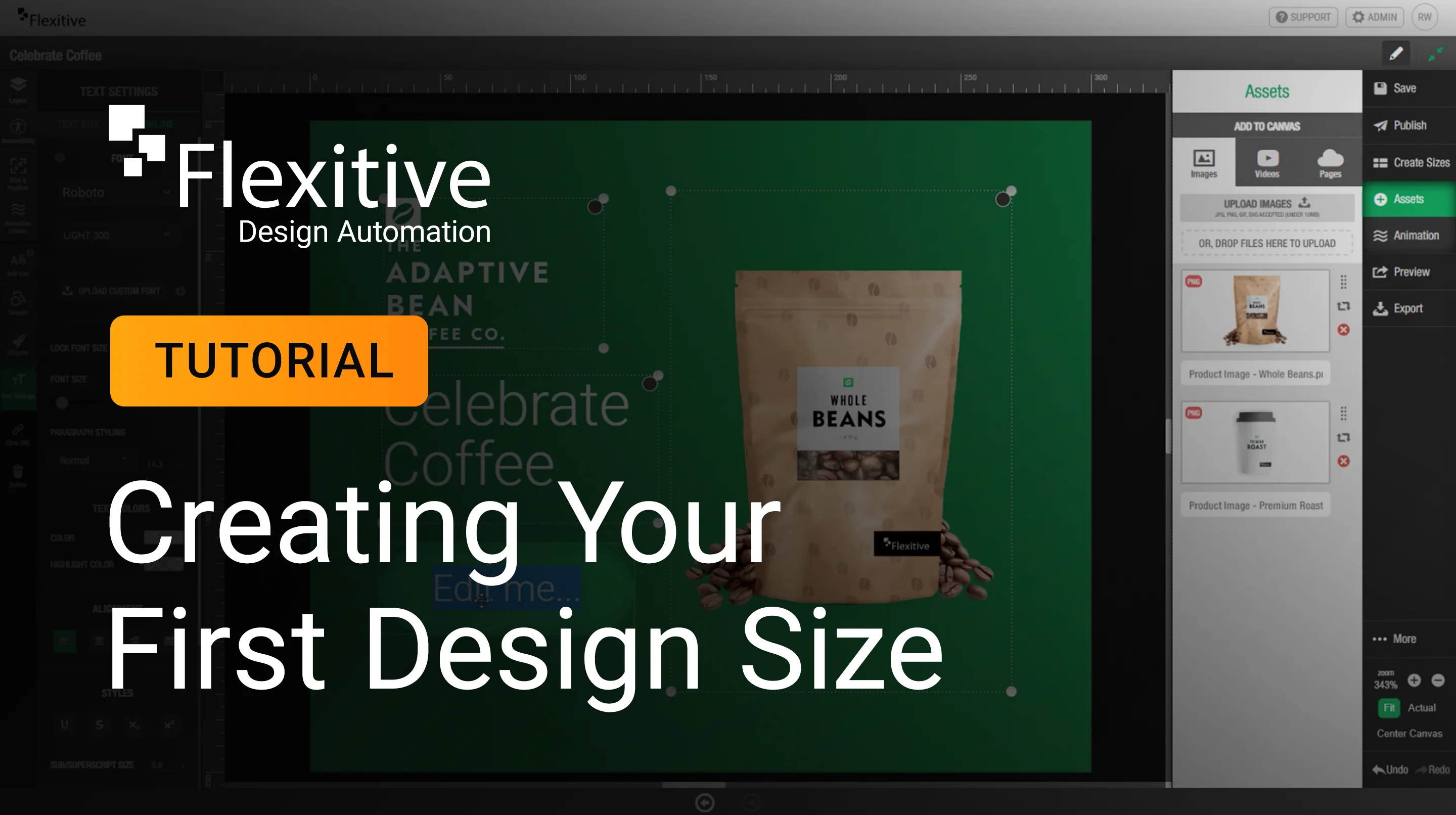 1. Creating Your First Design Size - Flexitive Tutorial on Vimeo