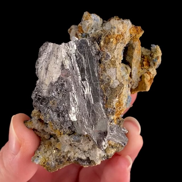 Bismuthinite with Vauxite (RARE association) | Siglo Veinte Mine ...