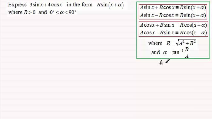 _Core-Maths_Trigonometry_Identities_Harmonic form_Rsin(x+a)_YouTube_tutorial-1_tutorial-1 on Vimeo