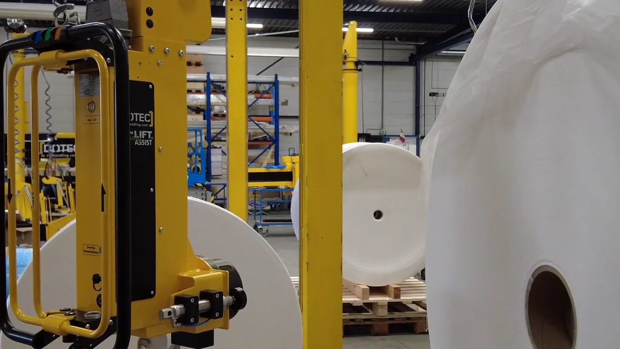 Roll handling solutions - Dotec RH100 SA (single action) roll handler ...