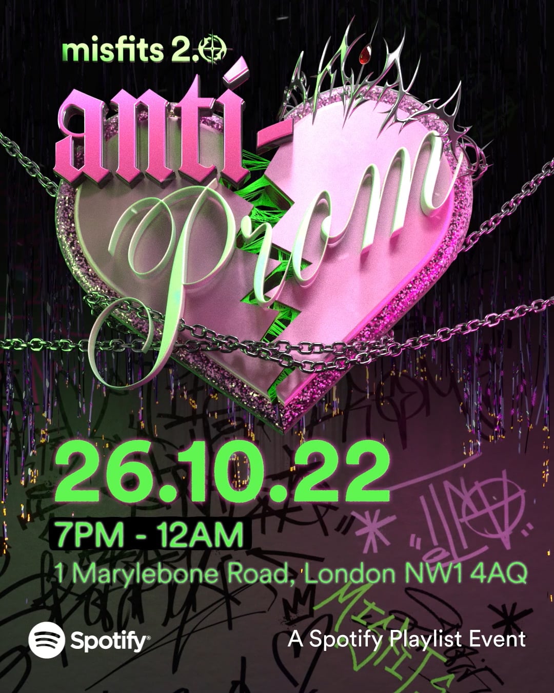 Misfits2.0 Anti-Prom Event Flyer | Spotify on Vimeo