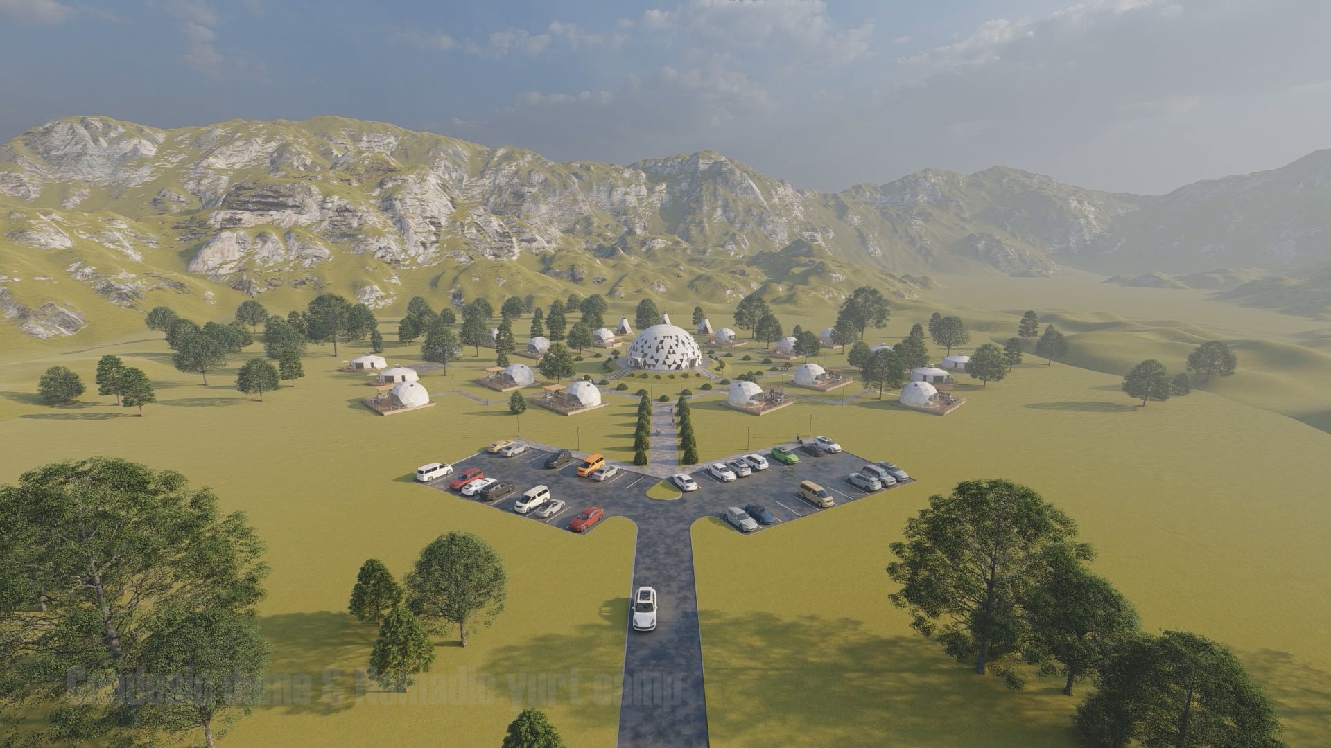 Geodesic dome & nomadic yurt camp on Vimeo