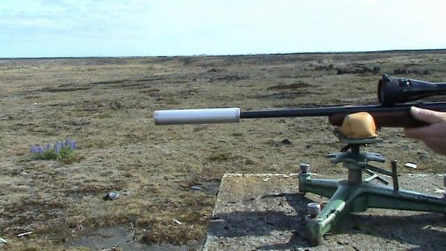 Gun Silencer on cal.22 Rifle. on Vimeo