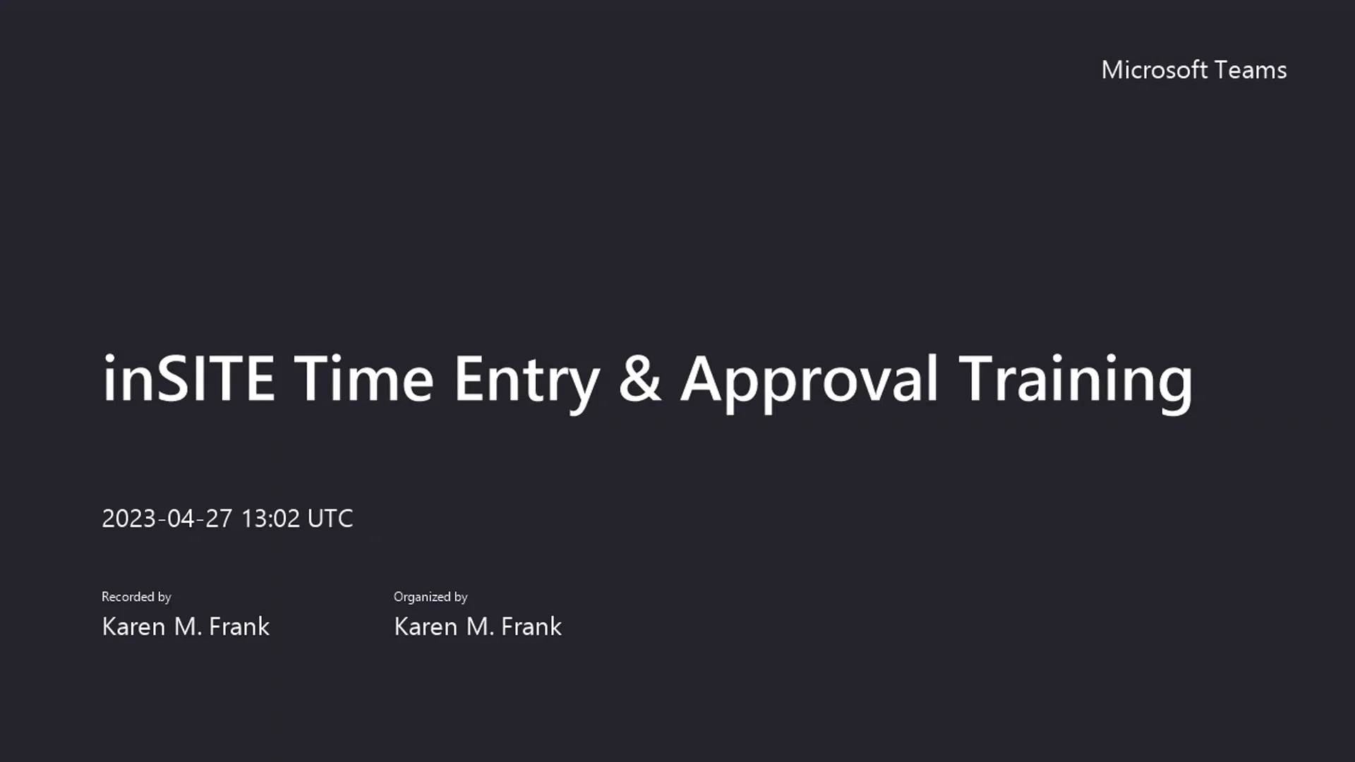 Fulton County Health Department inSITE Training on Vimeo