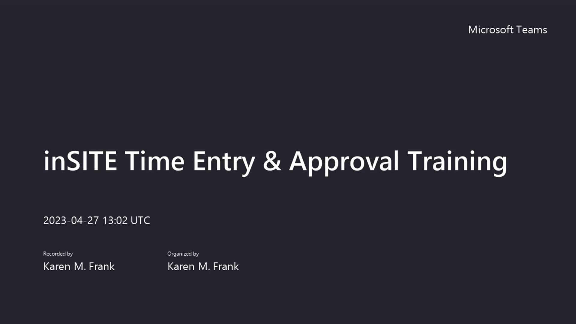 Fulton County Health Department inSITE Training on Vimeo