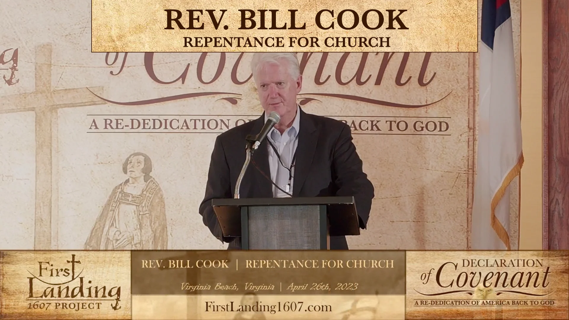 Rev Bill Cook | Repentance for the Church - First Landing 1607 Project ...