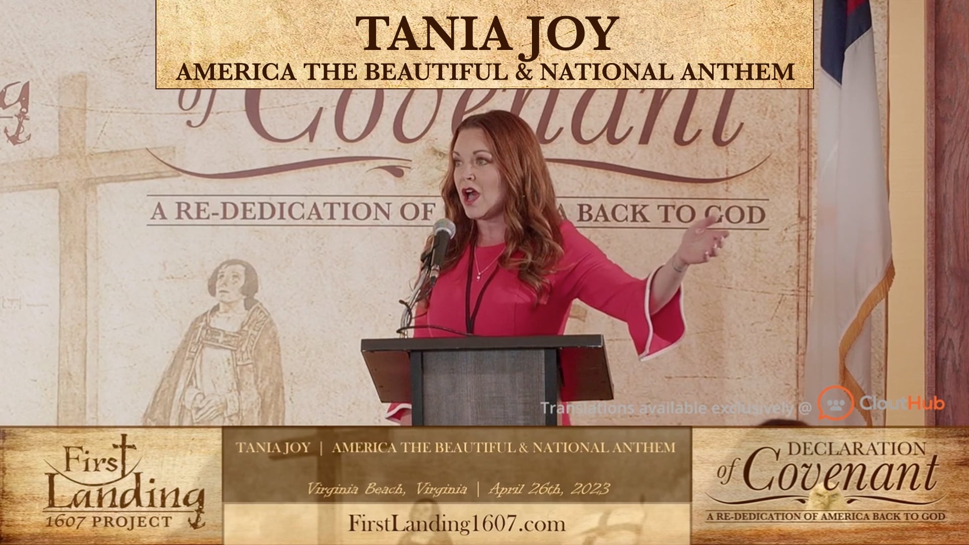 Tania Joy | America the Beautiful & National Anthem - First Landing ...