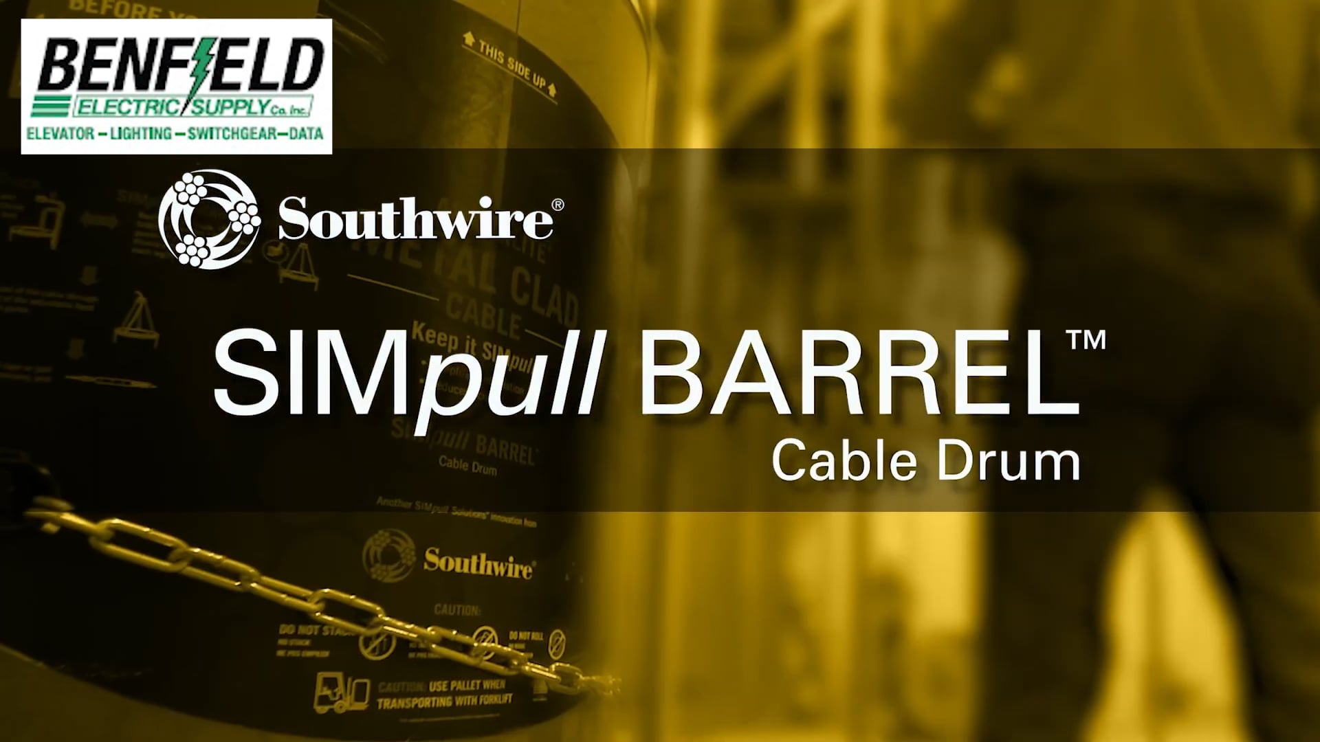 Benfield and MC Cable in a SIMpull BARREL™ Cable Drum on Vimeo