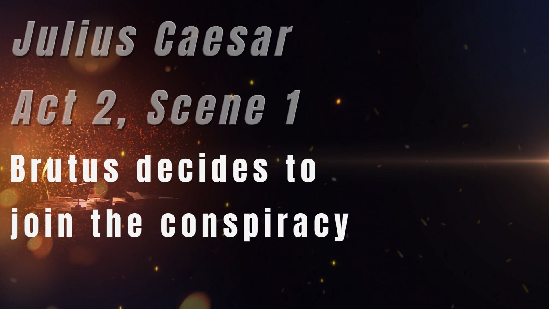 Julius Caesar Clip 2 - Conspiracy, Betrayal, and Social Maneuvering on ...