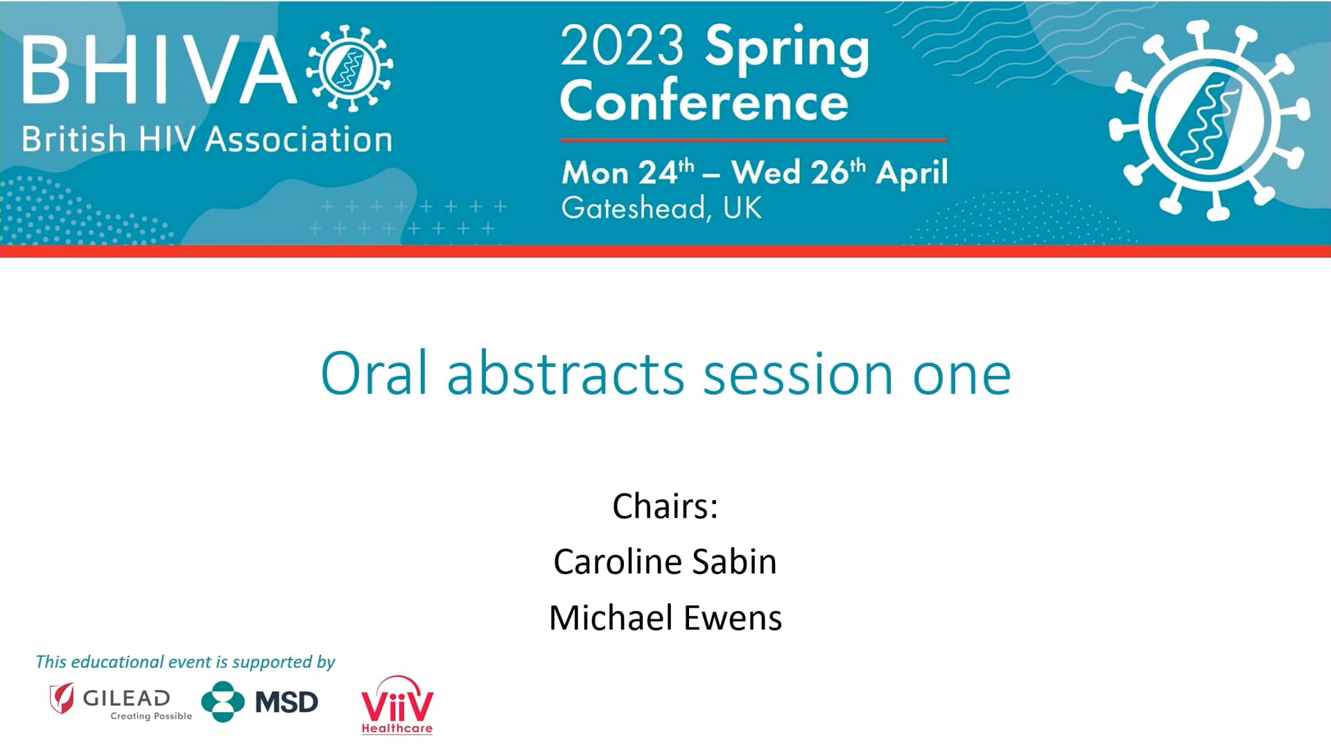BHIVA Spring Conference 2023 - Oral abstracts session one on Vimeo