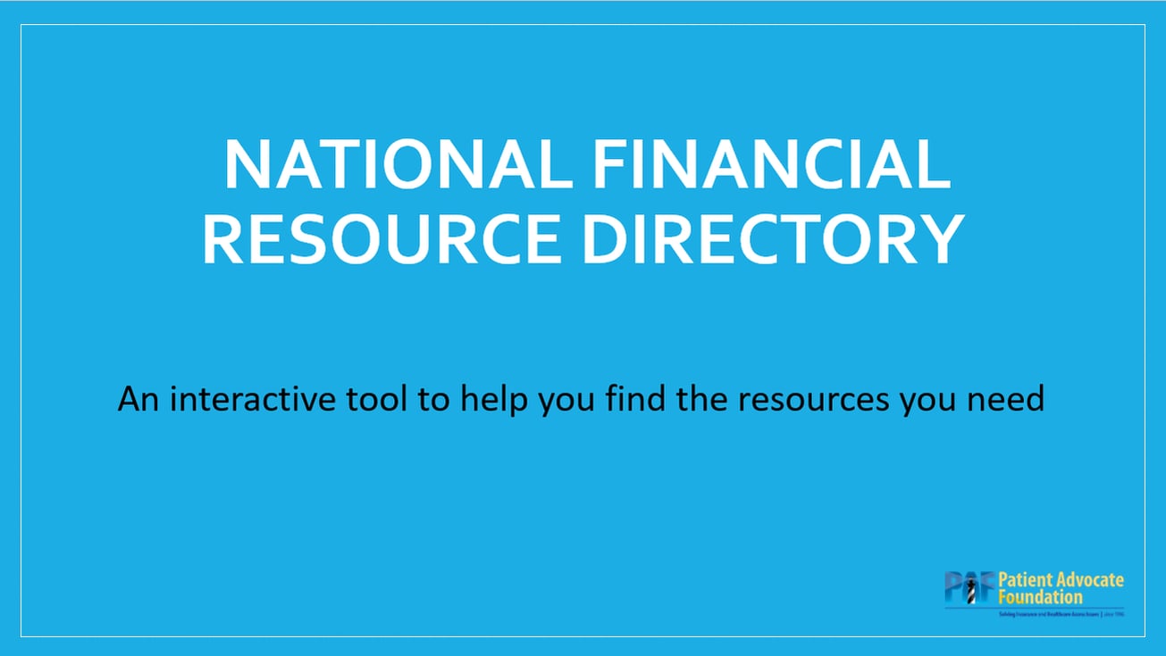 National Financial Resource Directory Tour
