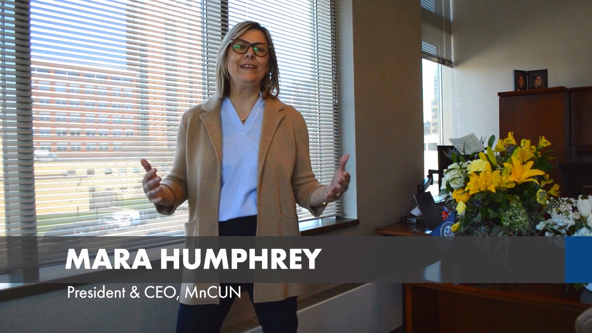 Greetings from MnCUN President & CEO Mara Humphrey on Vimeo