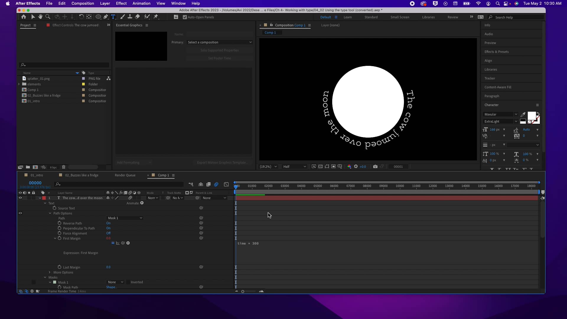 Adding path animations to Text on Vimeo