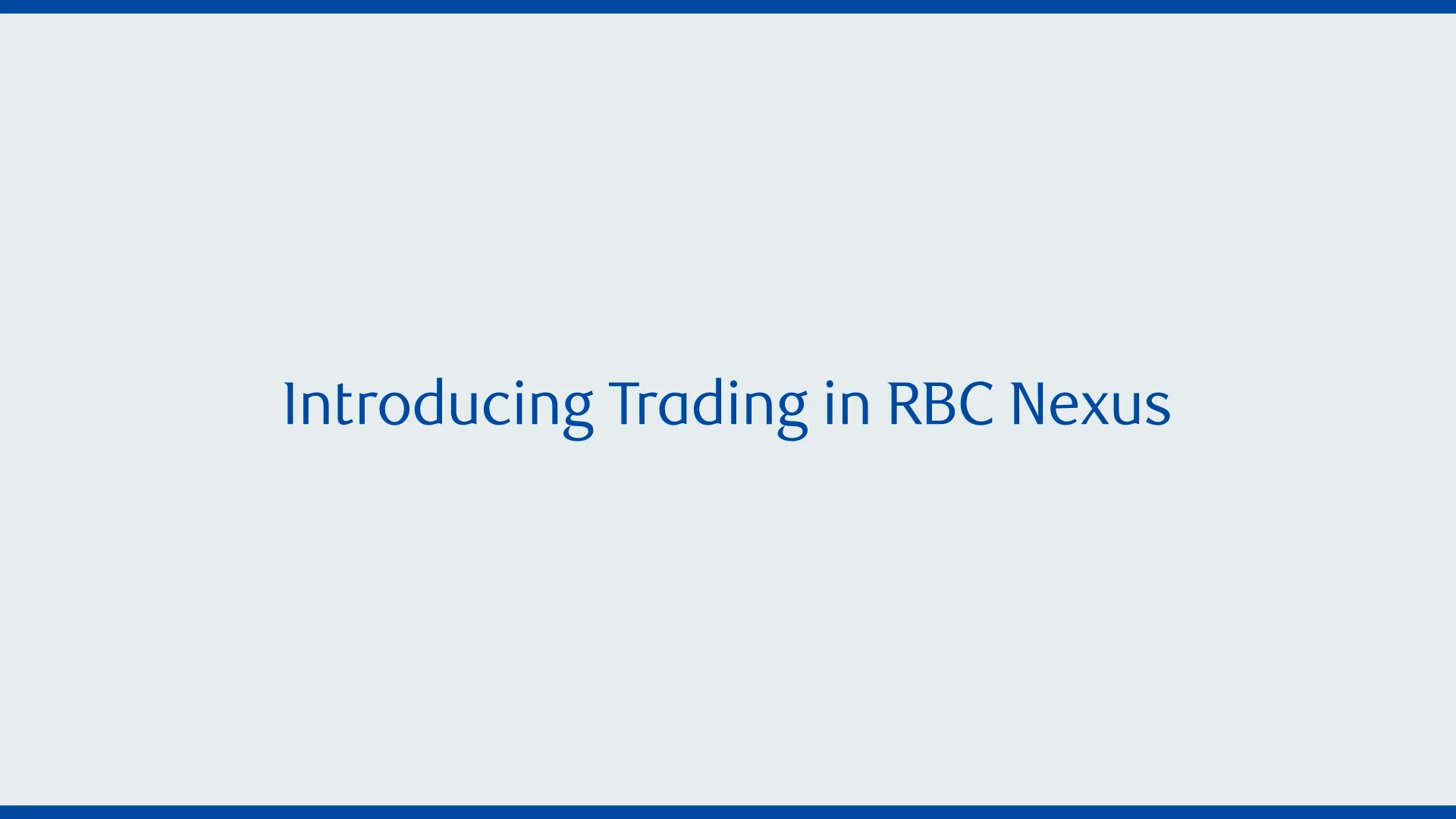 RBC Trading