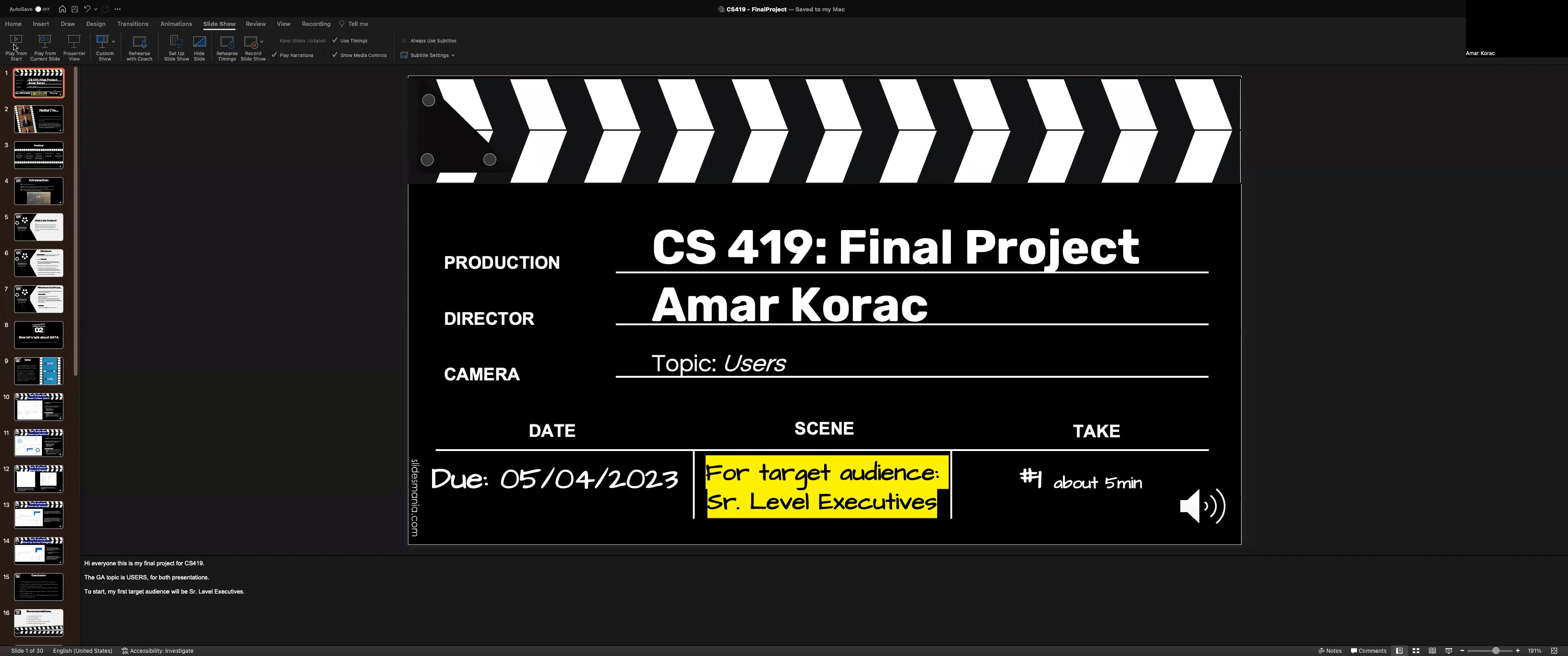 Amar's CS419 Final Presentation on Vimeo