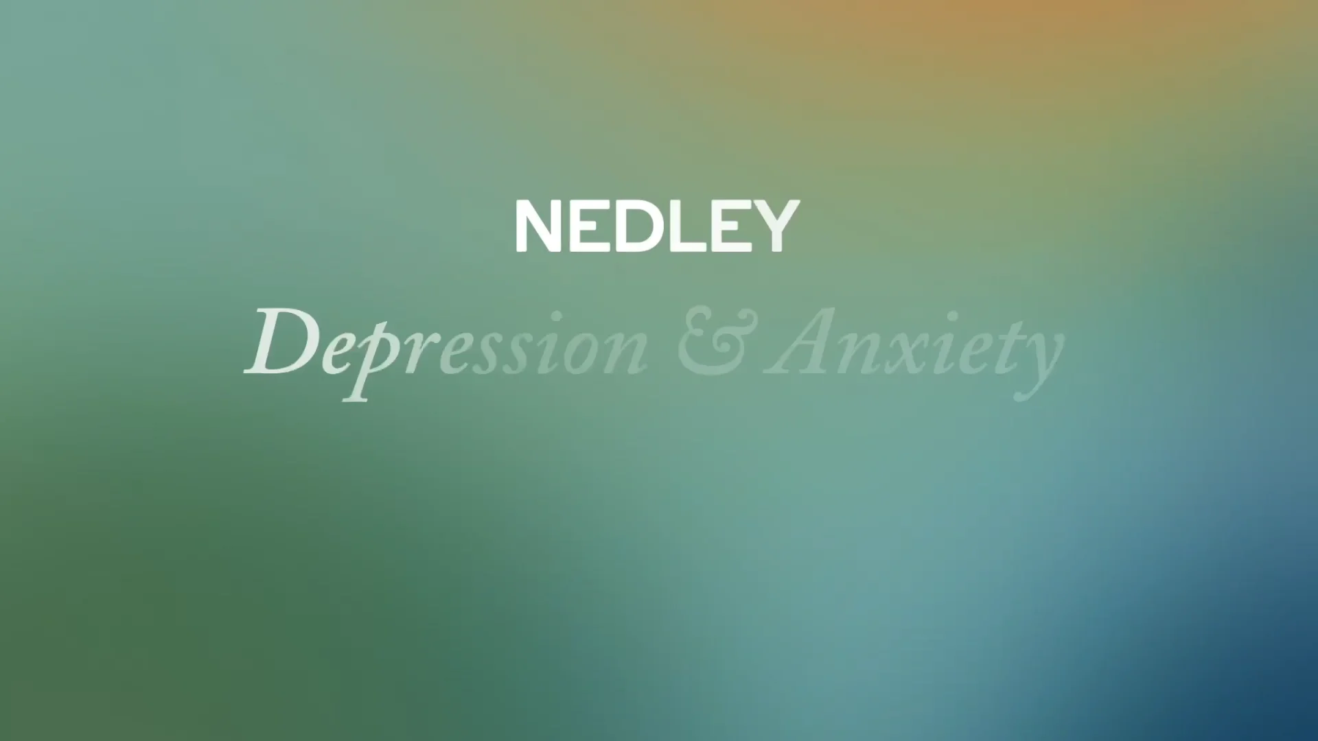 Nedley Depression and Anxiety Recovery Program Introductory Session