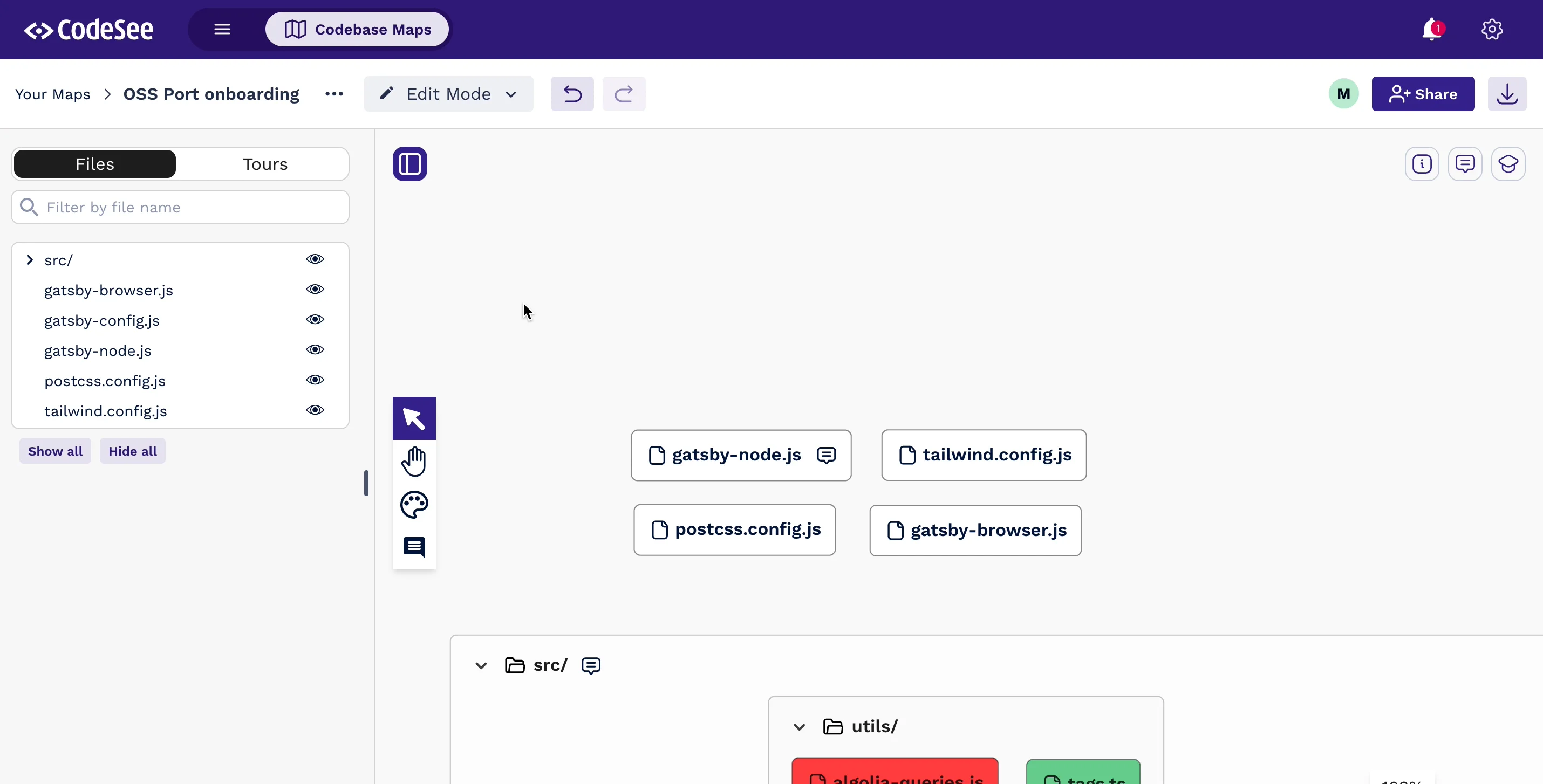 Create a Codebase Map Tour on Vimeo